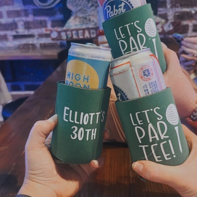 Let's Par Tee, Golf Can Cooler, Can Cooler, Golf, Favor, Party, Golf ...