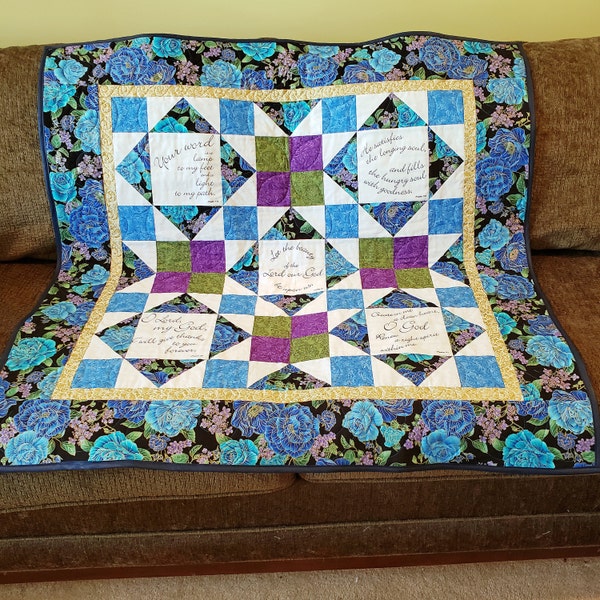 Large Game Quilt Pattern and Fabric Panel - Etsy