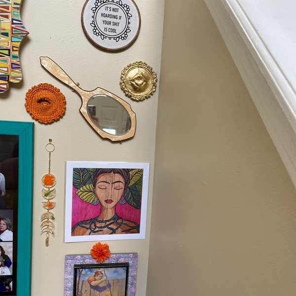 Boho Style Funny Hoarding Collectors Novelty Faux Embroidery Wall Decor ...