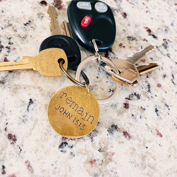 Personalized, Hand Stamped Keychains - Etsy