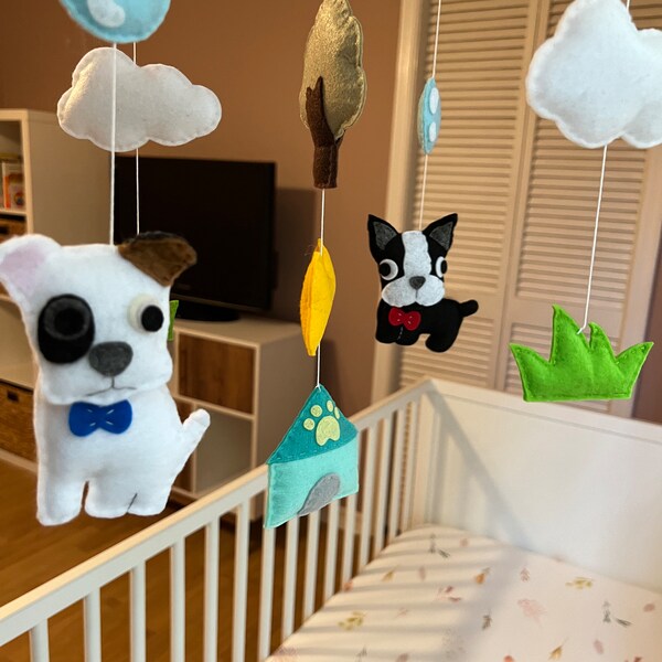 Music Note Mobile: Modern Nursery Musical Note Decor in Girl Room ...