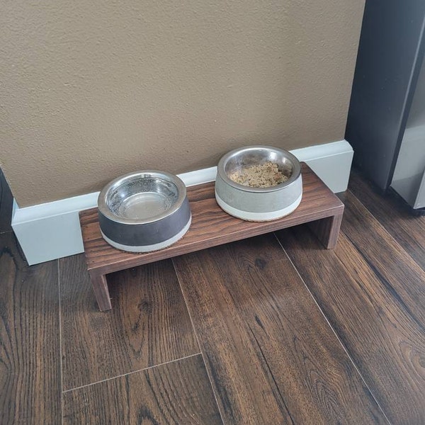 Farmhouse Cat Food Tray | Elevated Feeding Station - Etsy