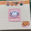 A5,A6 Cozy Bakery Memopad With a Cardboard Backing / Cute, Kawaii ...