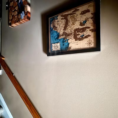 Middle Earth 3D Wood Map - Etsy