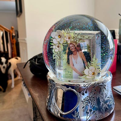 Engraved Say It With Love Heart Snow Globe, Personalized Snow Globe ...