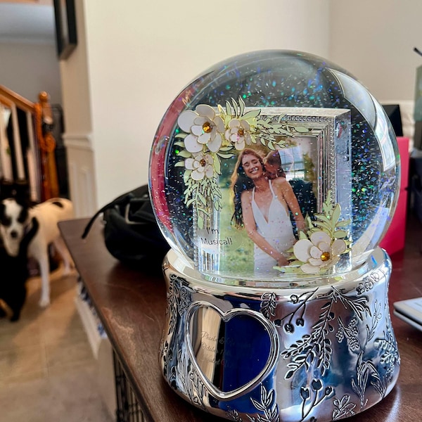 Engraved Say It With Love Heart Snow Globe, Personalized Snow Globe ...