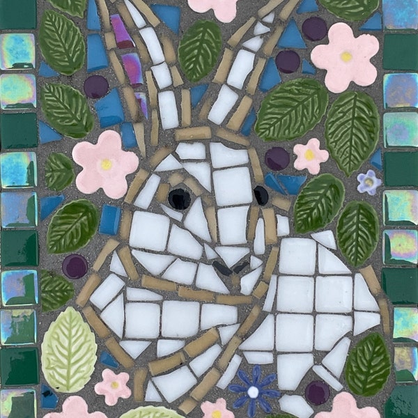 10 Mosaic Leaf Tiles, Handmade Ceramic Leaves, Mosaic Pieces, Mosaic ...