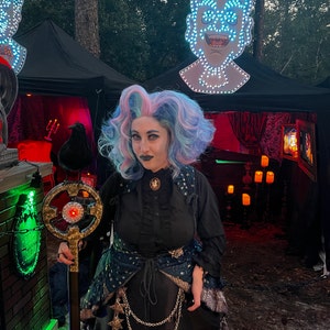 Crescent Moon Staff Magical Stick Cosplay Wizard Witchcraft - Etsy