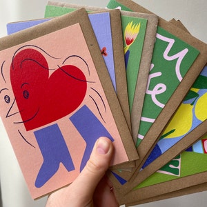 CARD BUNDLE Any 12 Cards Choose Your Own Illustrated Greeting Cards ...