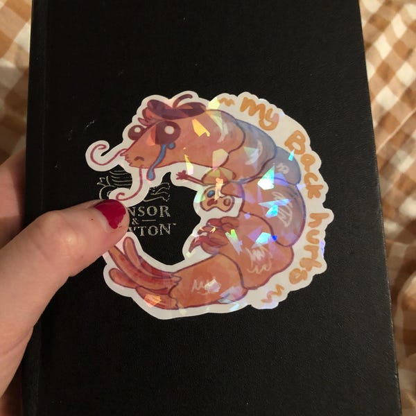 Matte Sticker, Sad Blob-fish Artist,waterproof. - Etsy