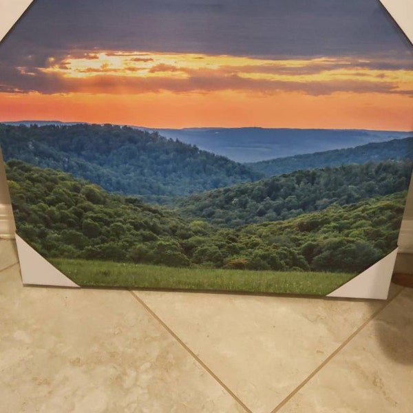 Wrapped Canvas, West Virginia, Almost Heaven, Epic Sunset, Rolling ...