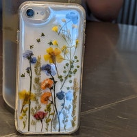 Real Pressed Flower Phone Case for iPhone 15 14 13 12 11 Pro Max X XR ...