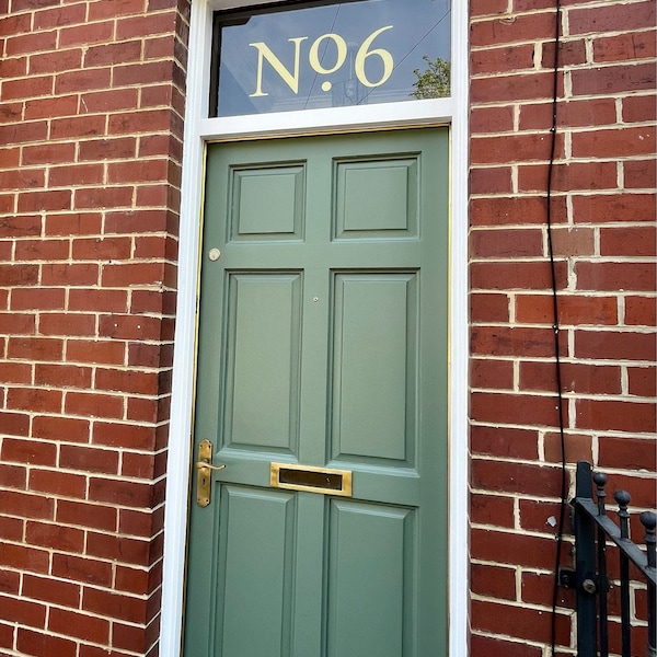 Superior Chrome Gold Door Numbers Transom Classic House Door Number ...