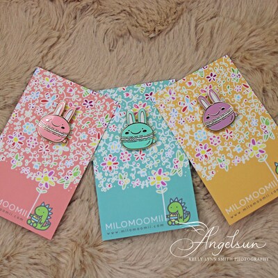 Forest Rabbit Hard Enamel Pin, Kawaii Rabbit Enamel Pin, Cute Rabbit ...