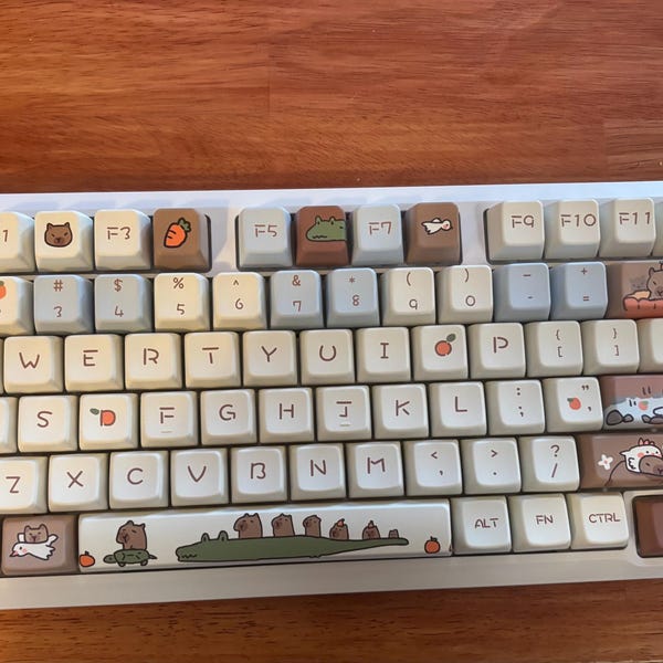 Studio Ghibli Totoro Anime Keycaps Set for Mechanical Keyboard, Artisan ...
