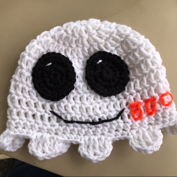 Crochet PATTERN - Friendly Ghost Halloween Hat, Baby to Adult Size ...