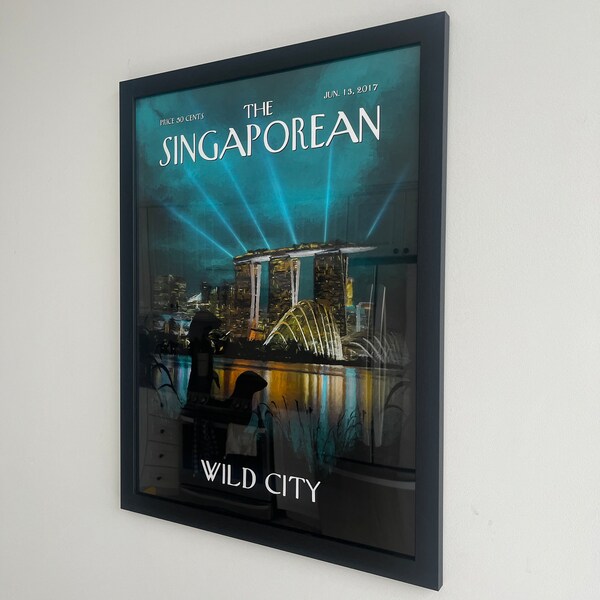 The Singaporean Green Peranakan-style Shophouse Artprint Poster - Etsy ...