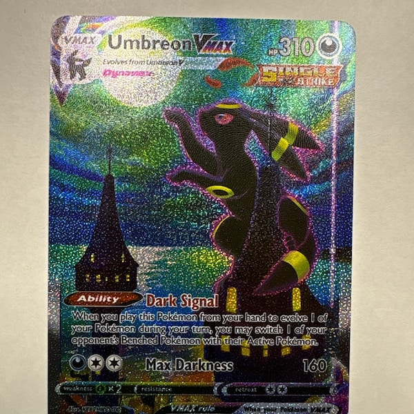 Umbreon VMAX Alt Art • Handmade PROXY/ORICA • Evolving Skies 215 • With ...