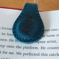 Leather Magnetic Bookmark, Personalized Leather Bookmark, Custom ...