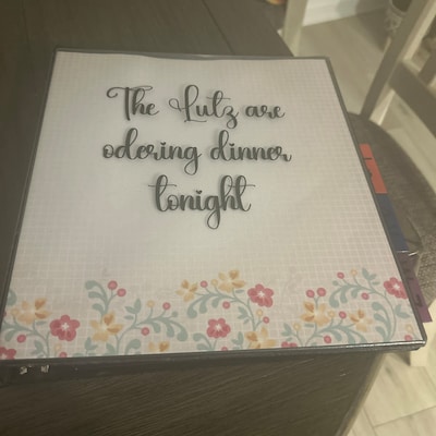 Take Out Menu Binder - Etsy