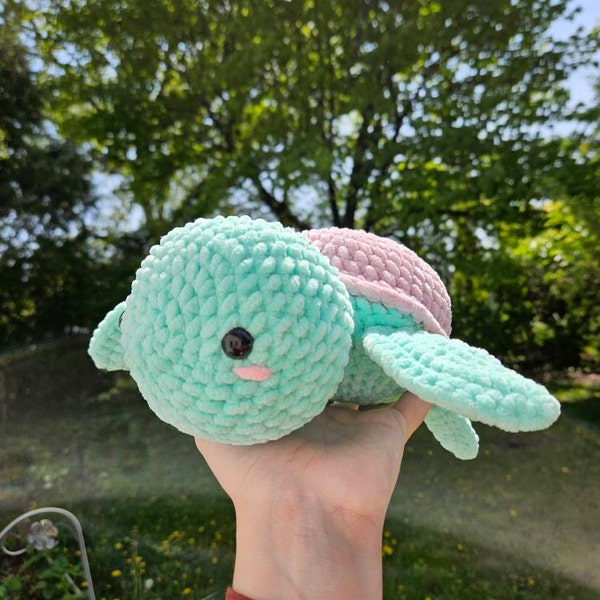 Crochet Turtle Pattern 2 Sizes (regular and Jumbo) PDF Download ...