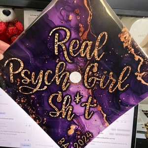 Personalized Grad Cap Topper Graduation Gift Tassel Custom Quote Grad ...