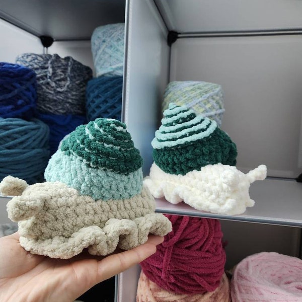 Antoine the Snail | Low Sew, Beginner PDF Crochet Amigurumi Pattern ...