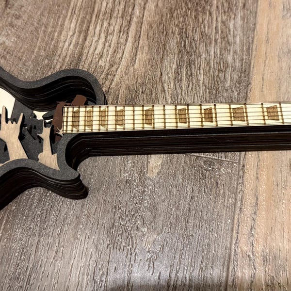 Guitar Concert Laser Cut File: DIY Woodworking SVG DXF (digital ...