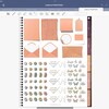 Metallic Realistic Digital Planner Coils - Gold, Silver, Rose Gold ...