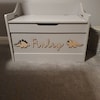 Personalised Toy Box - Soft Grey - Etsy UK