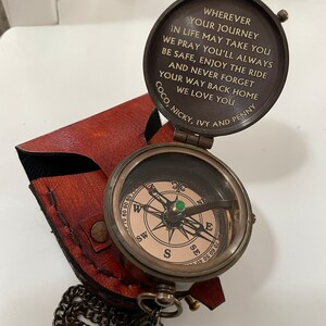 Engraved Compass, Christmas Present, Father's Day Gift, Mothers Day ...