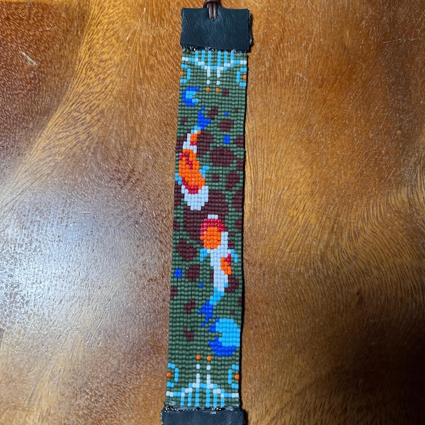 Koi Fish Loom Bead Pattern, Dark Pond Bracelet Pattern, Jewelry Miyuki ...