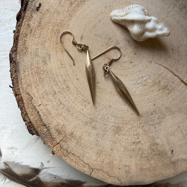 Guyatri Earrings 18 Karat Solid Gold Hoop, Green Amethyst, Quartz ...