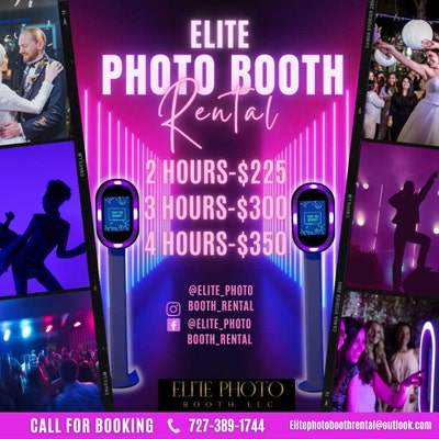 Animated 360 Photo Booth Rental Flyer, DIY Event Photography Rental ...