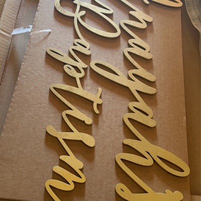 Large Custom Elegant Name Sign / Wedding Sign / Custom Name Sign ...