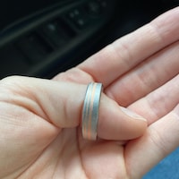 Heat Treated/colored Titanium Ring, 6mm Width, US 'big' Size 6.25 ...