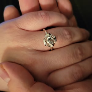 Zelda Engagement Ring Triforce Inspired White Gold Engagement Ring ...