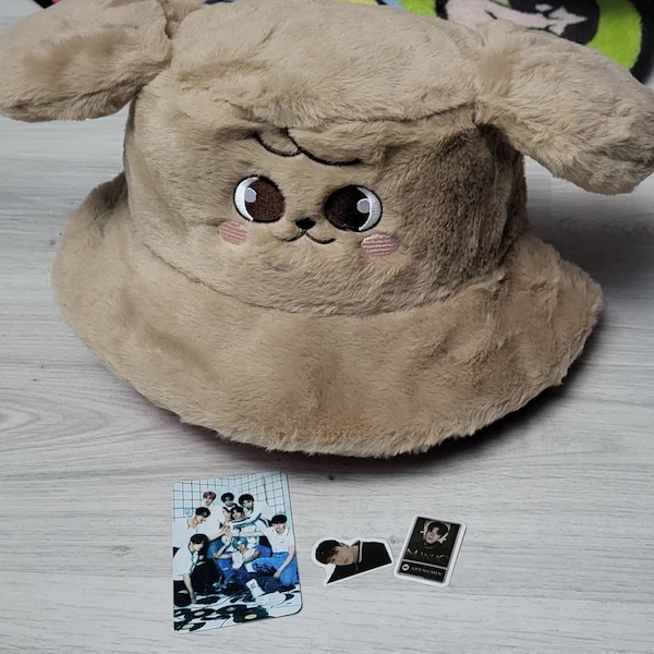 Stray Kids SKZ Skzoo Kim Seungmin Puppym Fluffy Embroidered Bucket Hat ...
