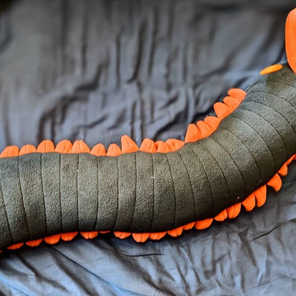 Giant African Millipede Plush, Millipede Toy, Plush Bug, Plush Insect ...
