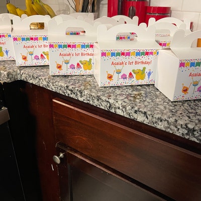 Pebbles Favor Boxes Pebbles Birthday Pebbles Party Favors - Etsy