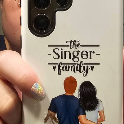Family Portrait Phone Case, Custom Phone Case, Personalized Phone Case ...