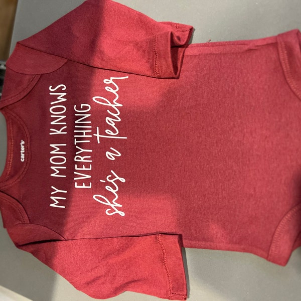 My Mom Knows Everything She's a Teacher - Svg/dxf/png/jpg - Print or ...