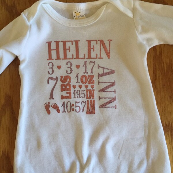 Baby Birth Announcement SVG, Birth Stats Svg, Baby Svg, Birth ...