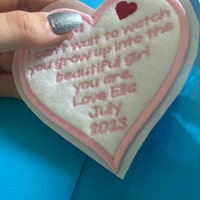 Personalised Heart Shaped Memory Patch Memory Bear Patch - Etsy UK