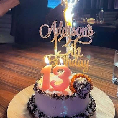 Hello 28 Birthday Cake Topper, Glitter Cake Topper - Etsy