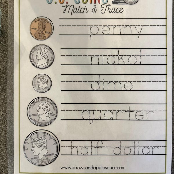 Kids Money Activity, US Coins, Kindergarten Math Game, Learning Money ...