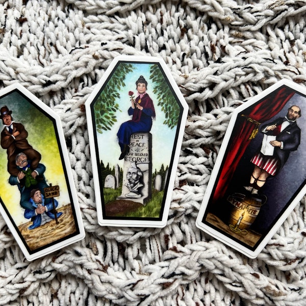 Doomed Powder Keg Politician 3” X 1.75” Coffin Die Cut Vinyl Sticker - Etsy