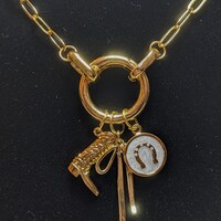 Shiny Gold Heart Locket Pendant, Heart Necklace, Sweetheart Locket ...