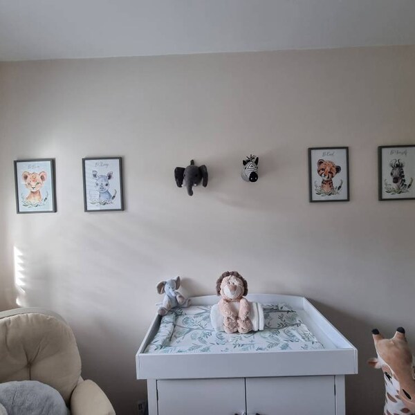 Jungle Animals Nursery Decor , Safari Nursery Prints , Nursery Set ...