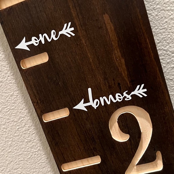 Height Marker for Growth Chart Ruler Vinyl Decal Arrow in Script ...